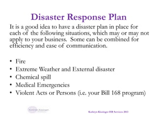 Disaster Response Plan | PPTX