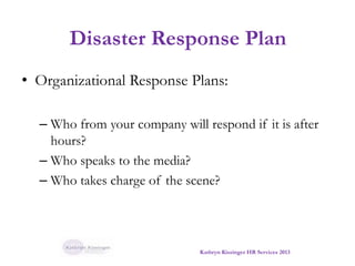 Disaster Response Plan | PPTX