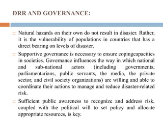 Disaster risk governance policy ppt.ppt