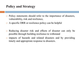 Disaster risk governance policy ppt.ppt