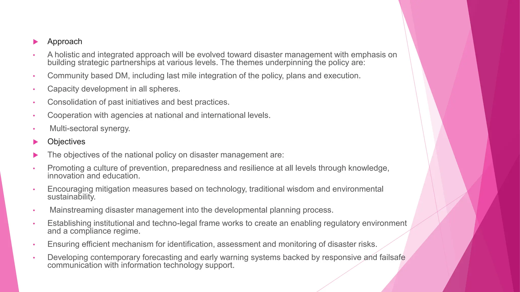 DISASTER RISK MANAGEMENT IN INDIA STUDYS | PPTX