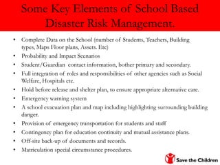 Disaster Risk Management in Schools – The Second Pillar | PPTX