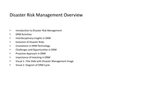 Ppt on Disaster Risk Management Overview | PPTX | Business | Business ...