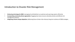 Ppt on Disaster Risk Management Overview | PPTX