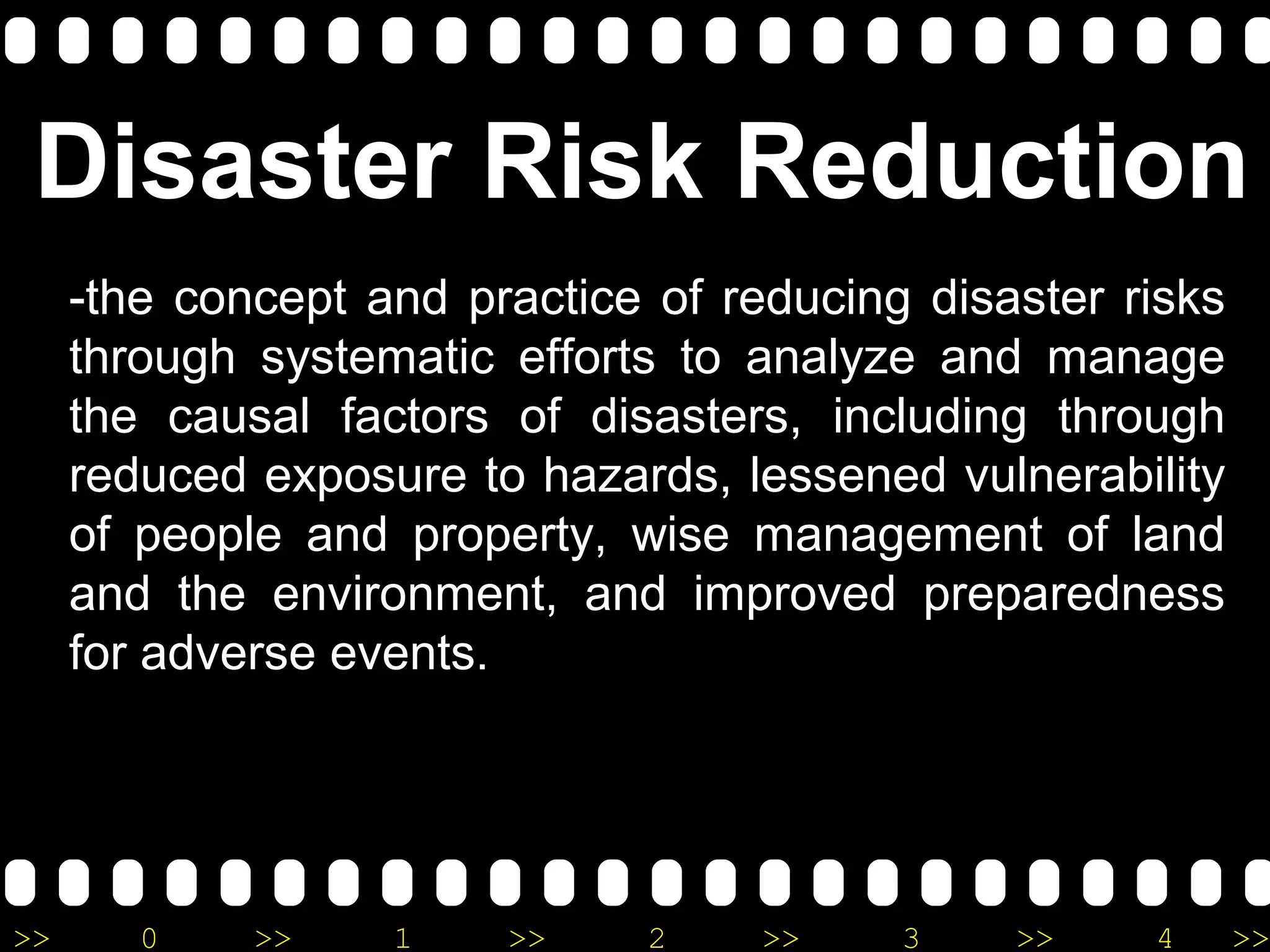 Disaster risk reduction | PPT