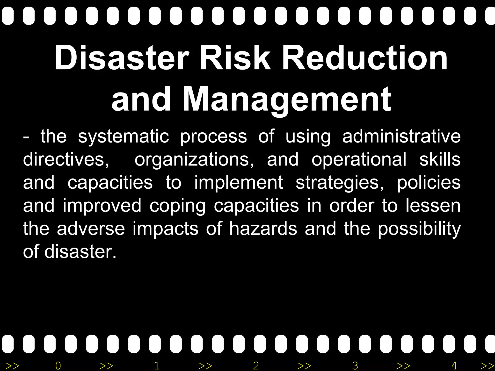 Disaster risk reduction | PPT