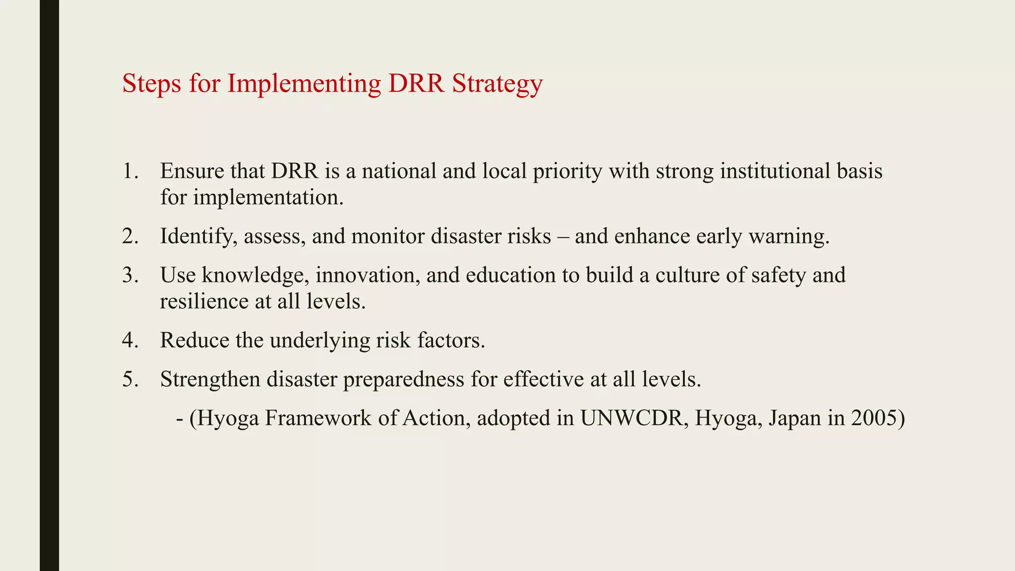 Disaster Risk Reduction | PPTX