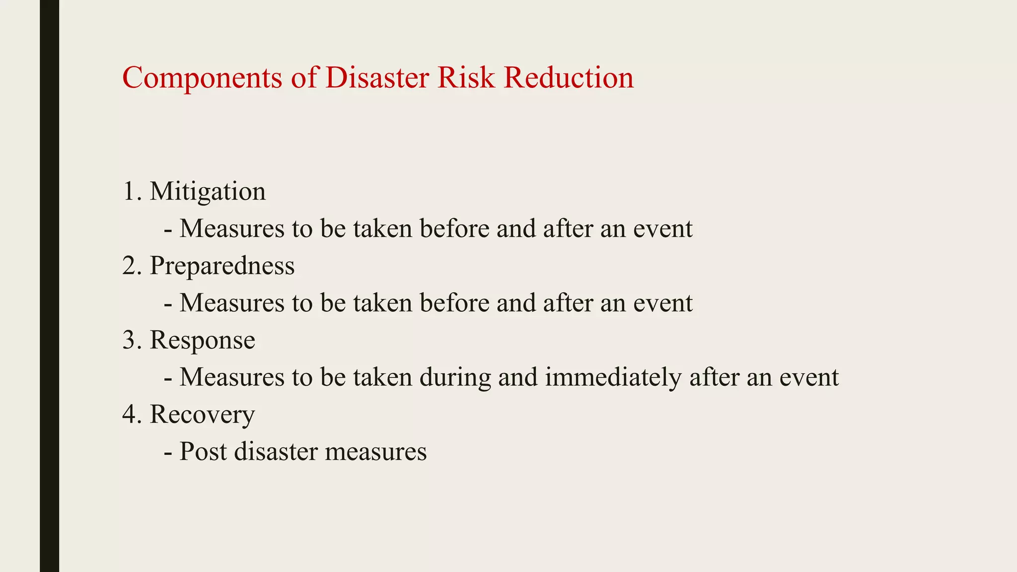 Disaster Risk Reduction | PPTX