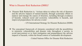 Disaster Risk Reduction | PPTX