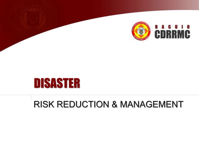 Disaster Risk Reduction and Management | PPTX | Disasters