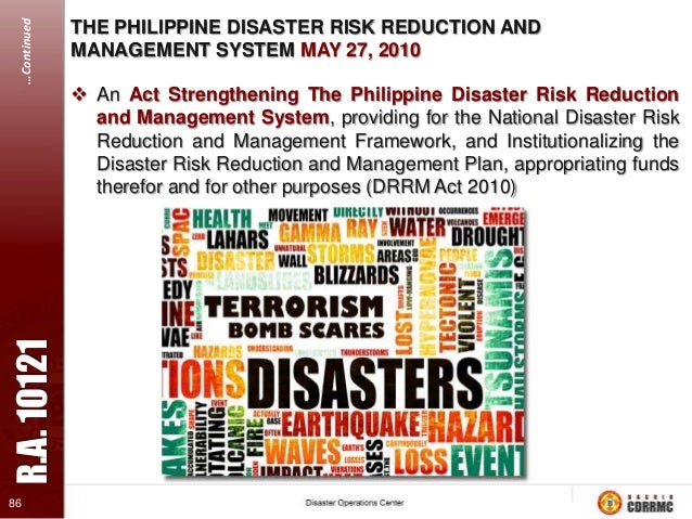Disaster Risk Reduction and Management