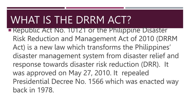Disaster Risk Reduction and Management (DRRM).pptx | Environment | Science