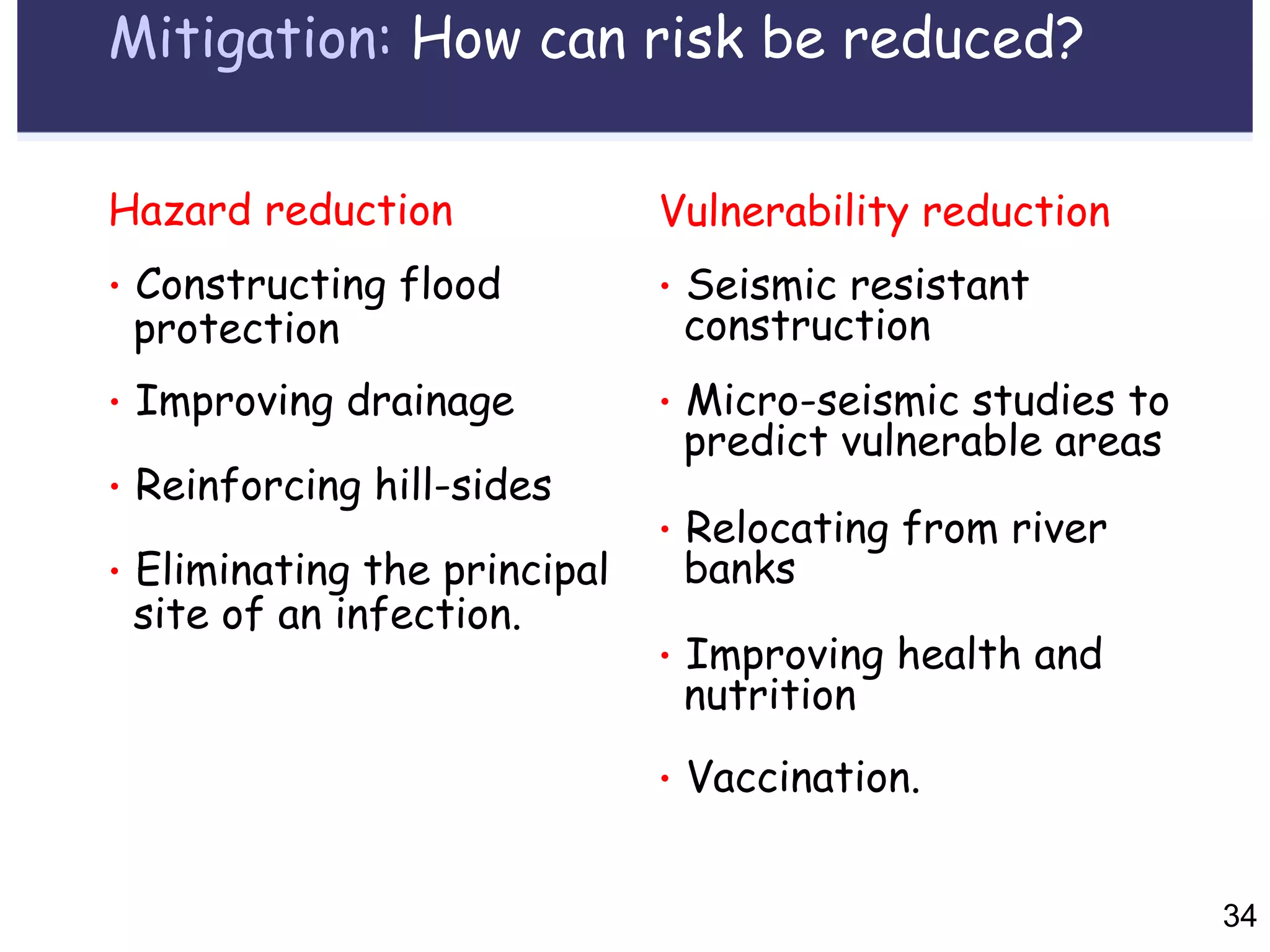 Disaster Risk Reduction Terminology | PDF