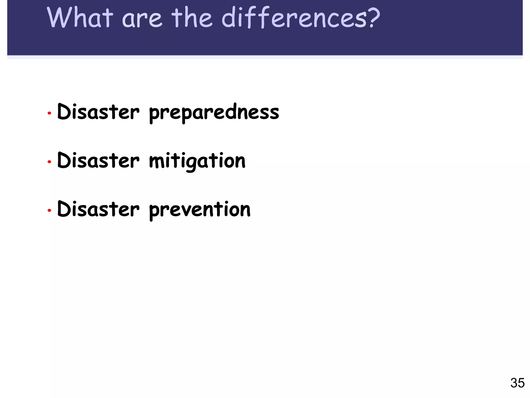 Disaster Risk Reduction Terminology | PDF
