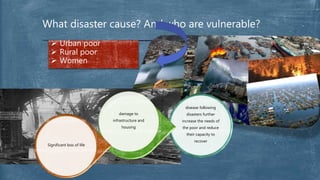 Disasters and the cycle of poverty | PPTX