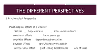 Disasters from Different Perspectives.pptx