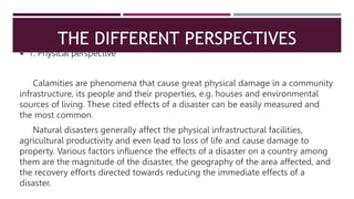 Disasters from Different Perspectives.pptx