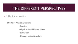 Disasters from Different Perspectives.pptx