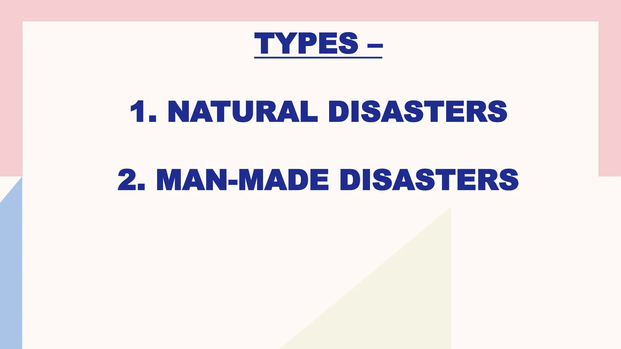 Disasters Management In India PPT Project | PPTX