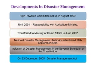 An overview of various types of Disasters & their management | PDF