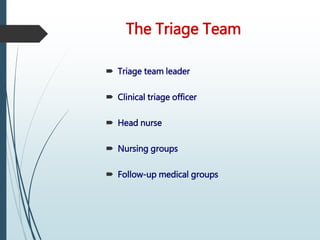 Disaster surgery- triage | PPTX | First Aid | Injuries
