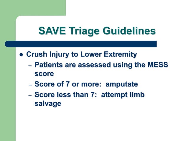 Disaster triage - S.T.A.R.T. and S.A.V.E. | PPT