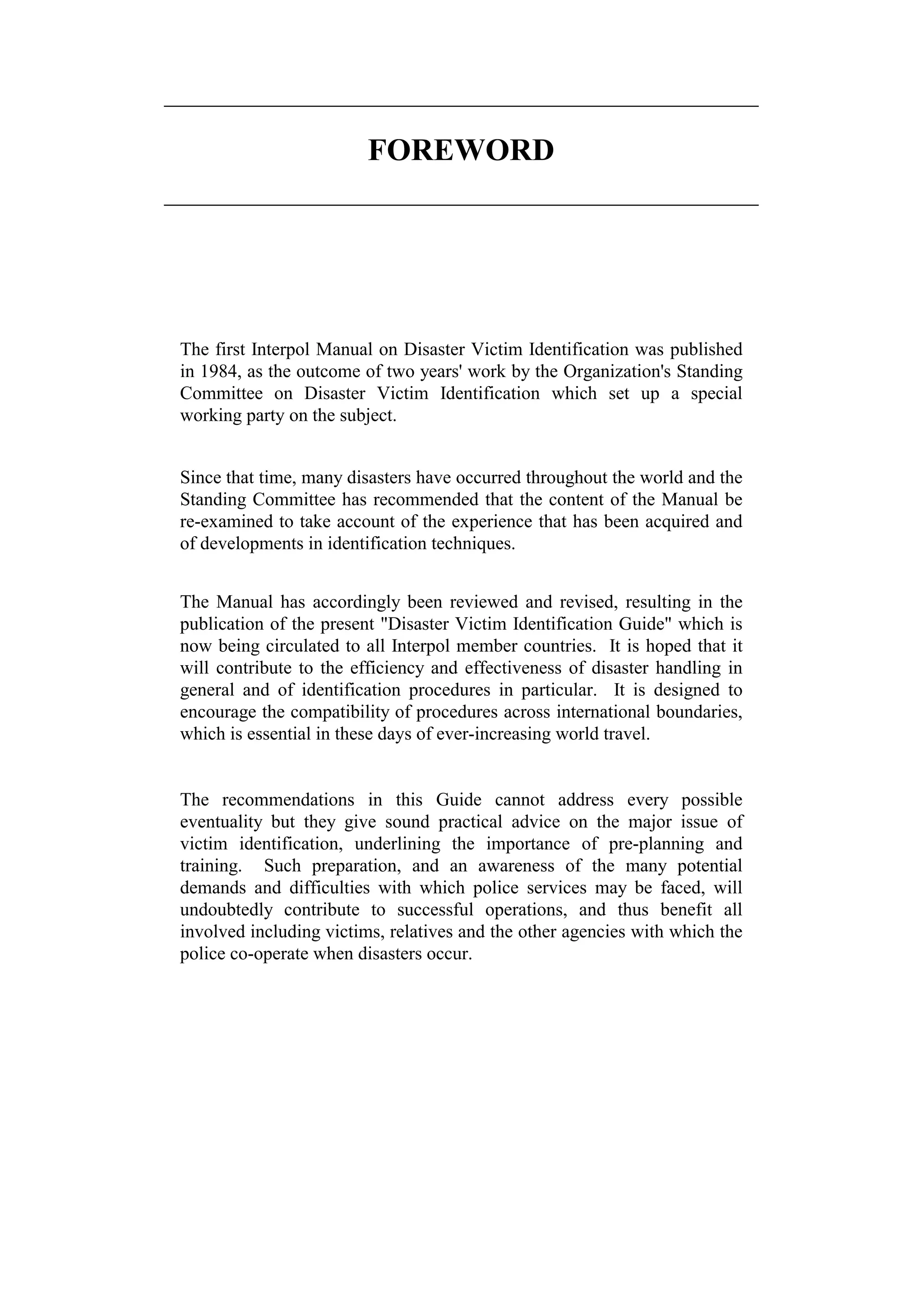 Disaster Victim Identification | PDF