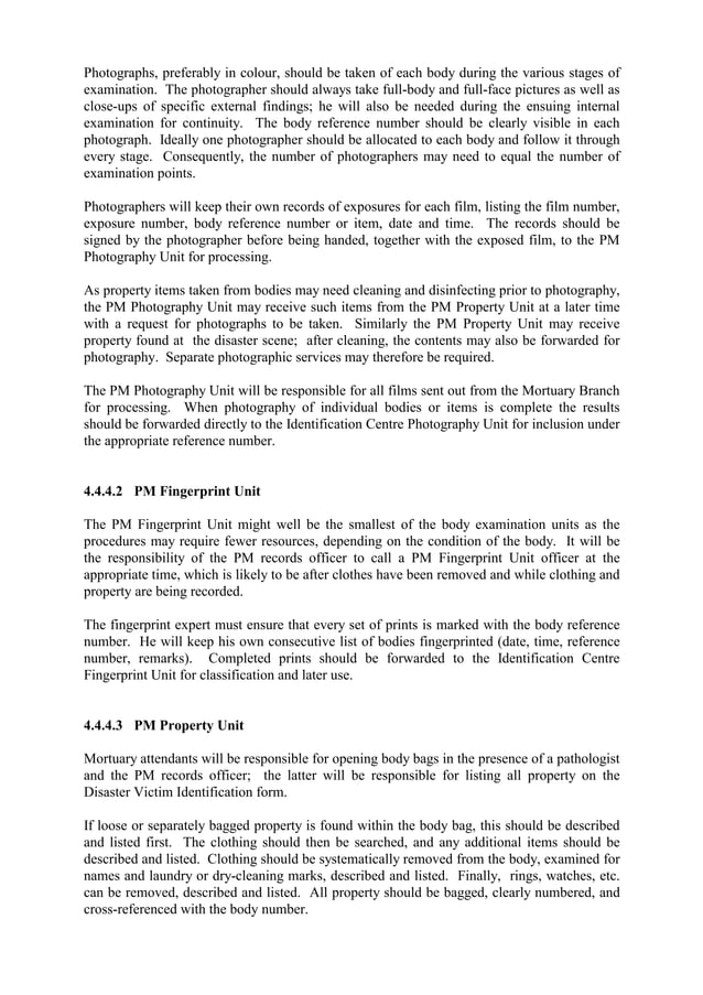 Disaster Victim Identification | PDF | Crime & Harmful Acts to ...