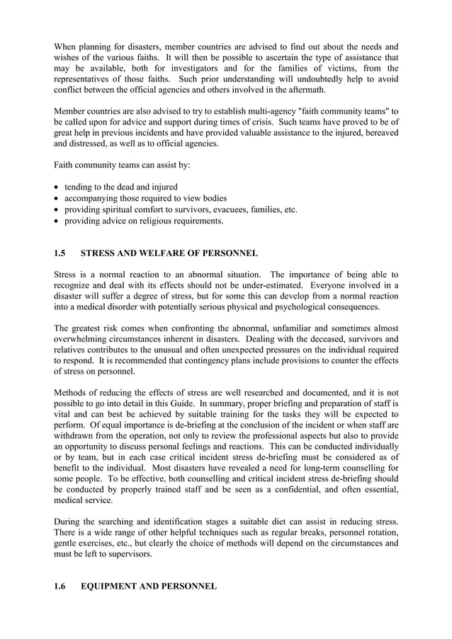 Disaster Victim Identification | PDF | Crime & Harmful Acts to ...