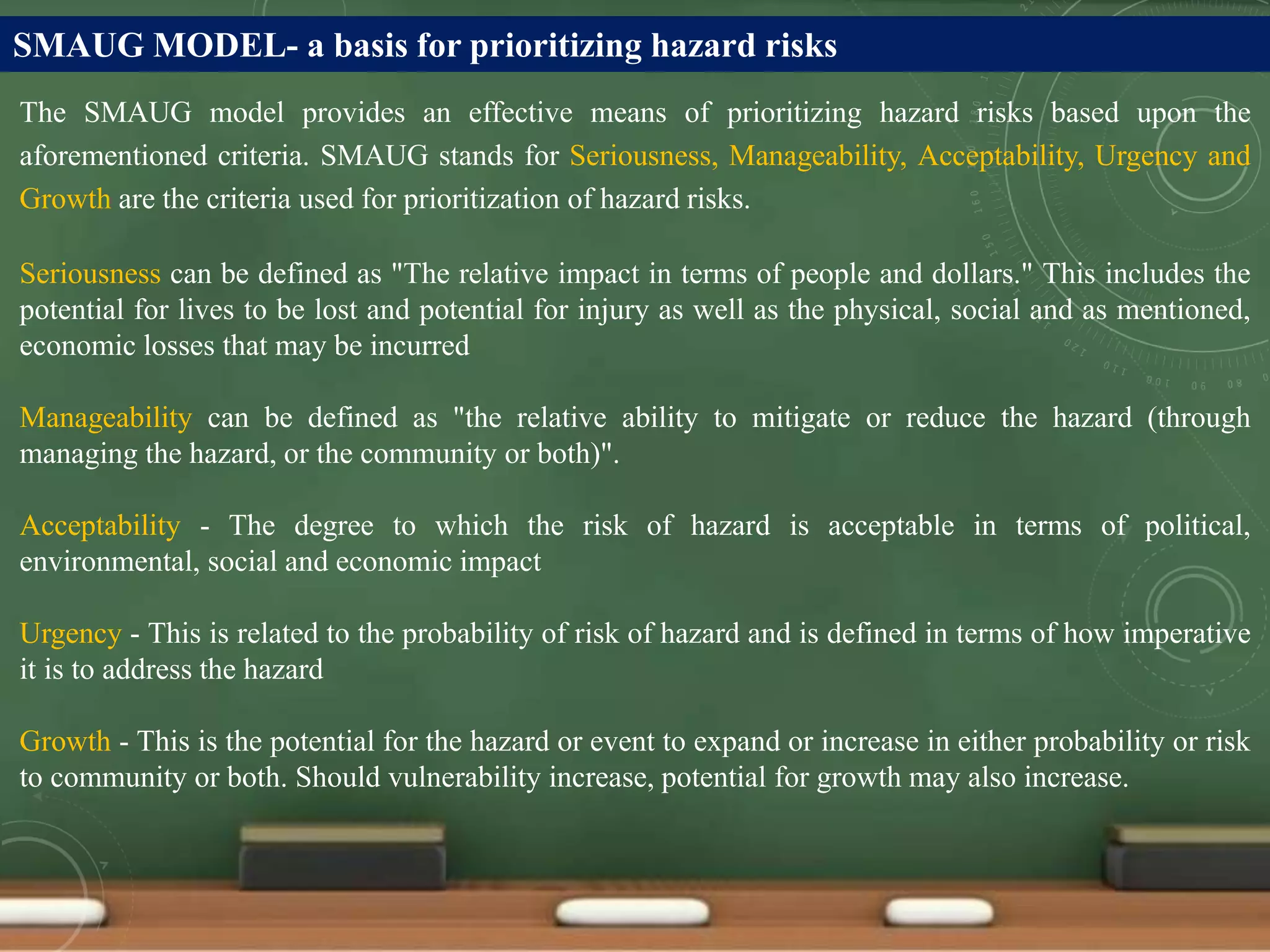 Disaster vulnerability, risk and capacity | PPTX