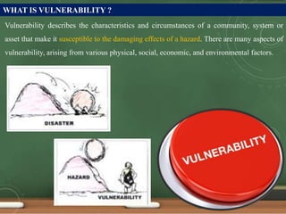 Disaster vulnerability, risk and capacity | PPTX