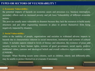 Disaster vulnerability, risk and capacity | PPTX