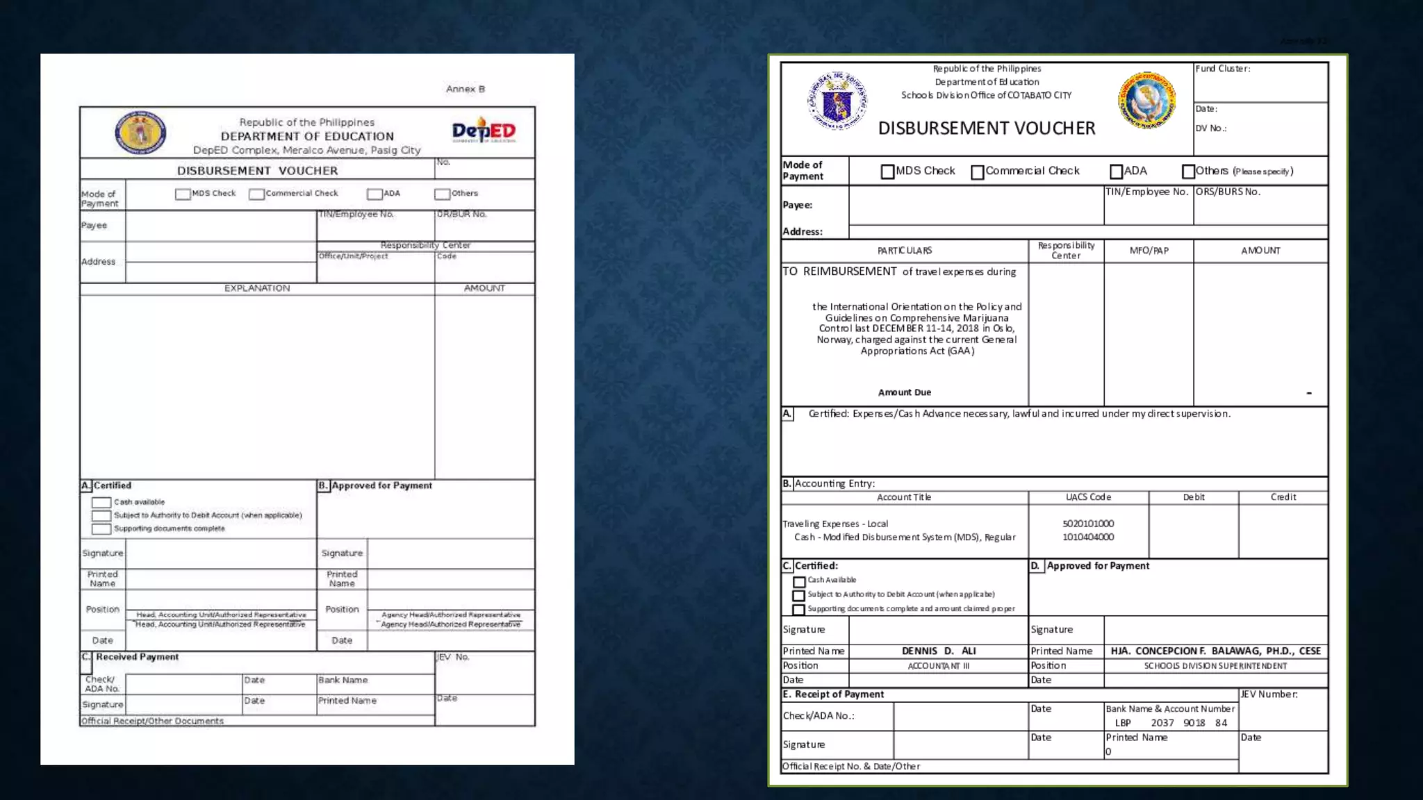 Disbursment voucher | PPTX