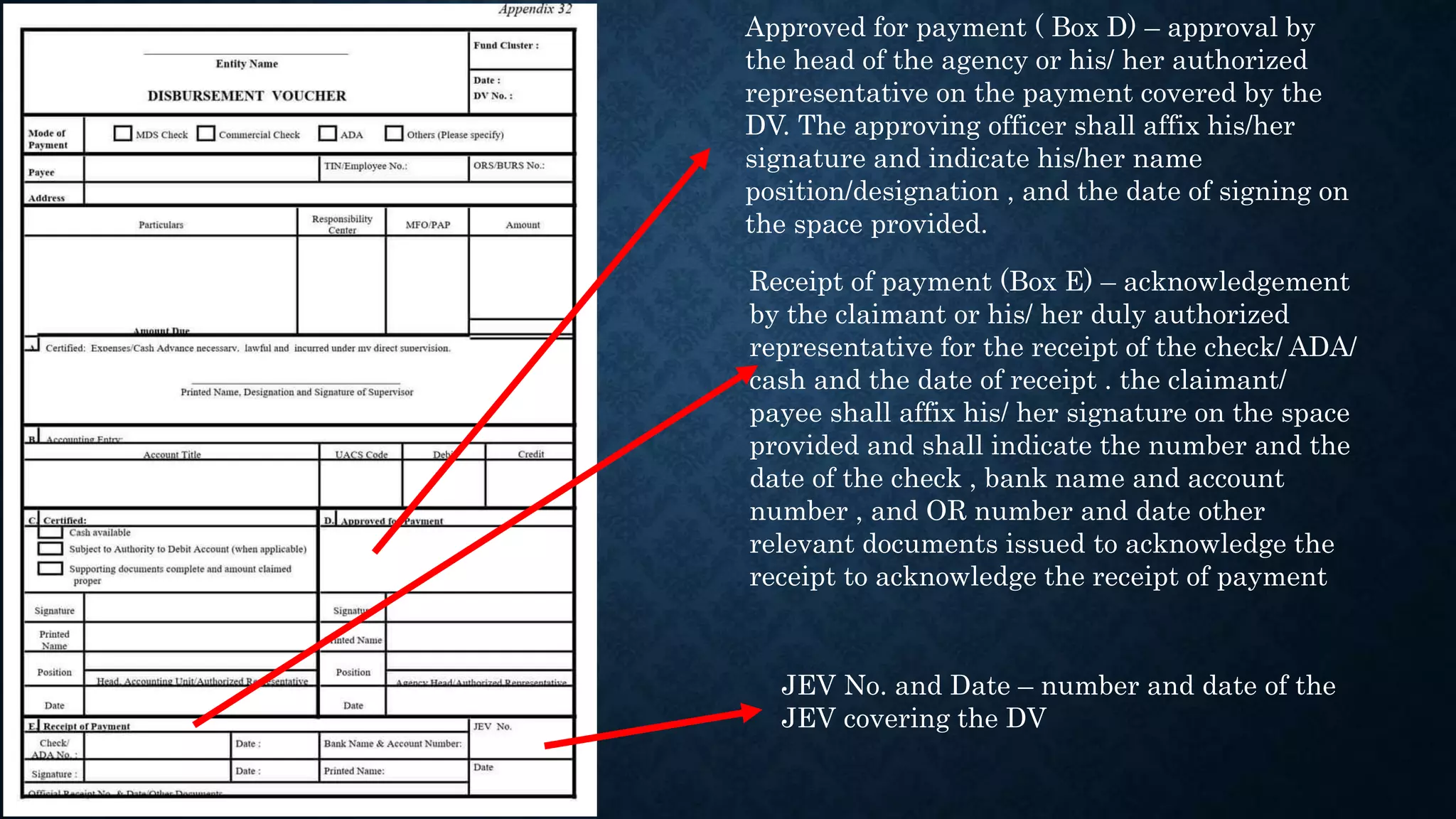 Disbursment voucher | PPTX