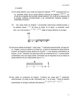 Ejercicios de Campo Eléctrico | DOCX