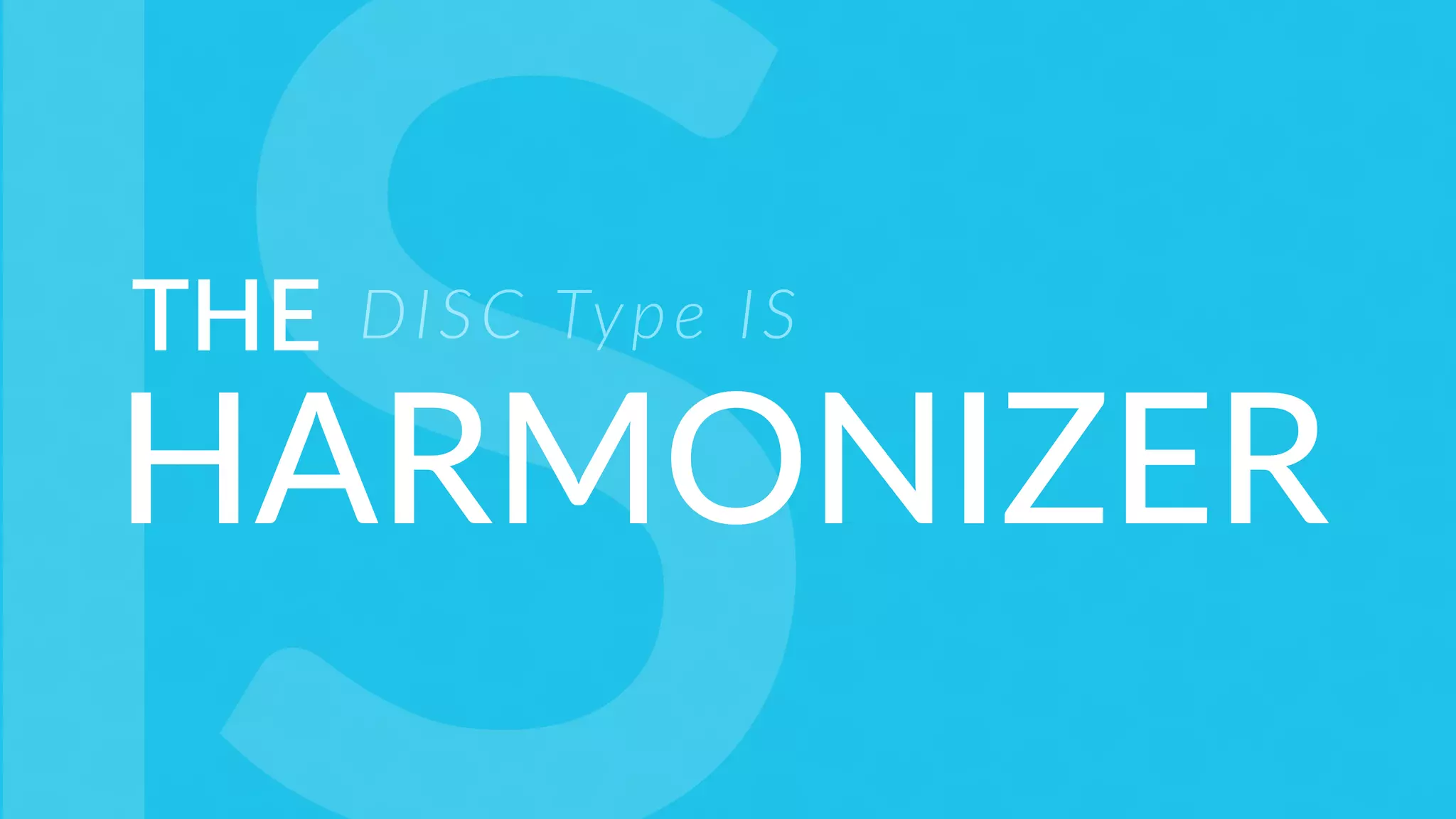 DISC IS - The Harmonizer | PDF