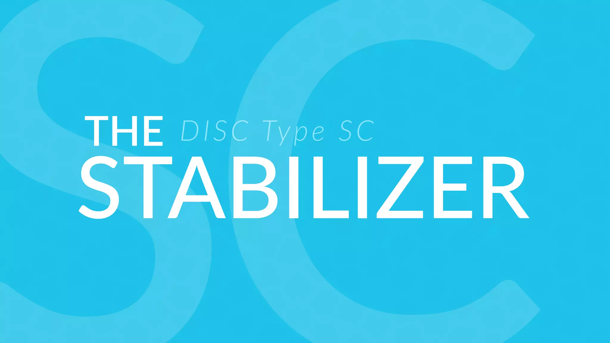 DISC SC - The Stabilizer | PPT