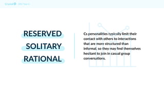 DISC Cs - The Editor | PPT