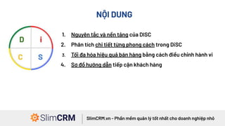 DISC - Ứng dụng tâm lý học trong bán hàng và quản trị nhân sự | PDF