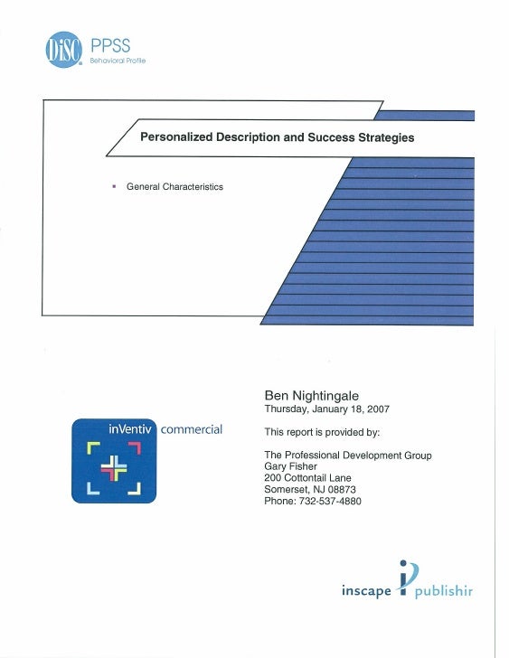 Disc Profile Assessment