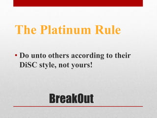 DiSC Examination of Conflict Modes | PPTX