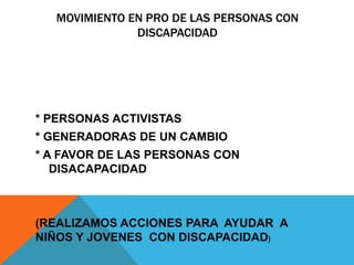 Platica de Sensibilizacion a la discapacidad | PPTX