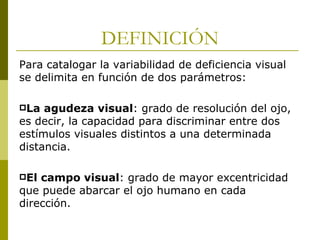 Discapacidad visual | PPT