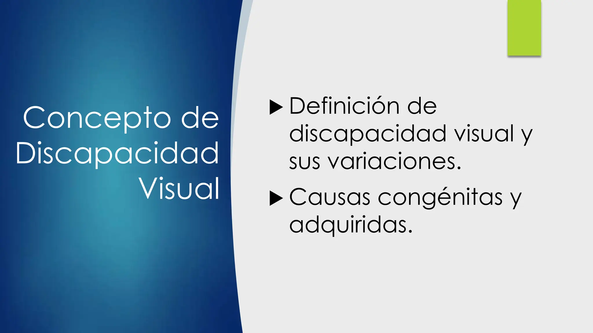 discapacidad visual en la sociedad de niños | PPTX