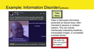 Discarding confusion: Navigating Information Disorder in South Sudan | PPT