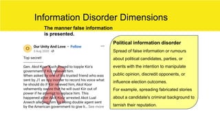 Discarding confusion: Navigating Information Disorder in South Sudan | PPT