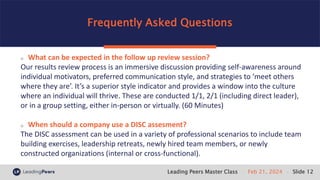 DISC Assessment Master Workshop - Session 1 | PPTX
