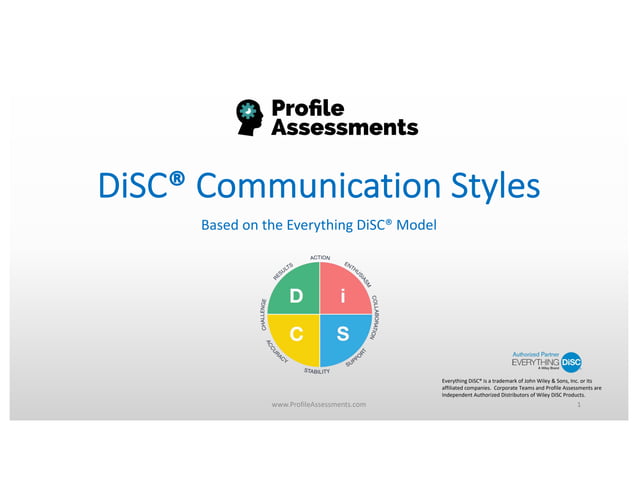 DiSC Communication Styles | PDF