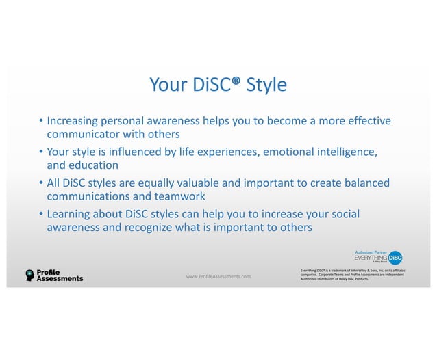 DiSC Communication Styles | PDF