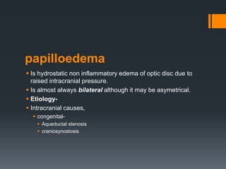Disc edema | PPTX